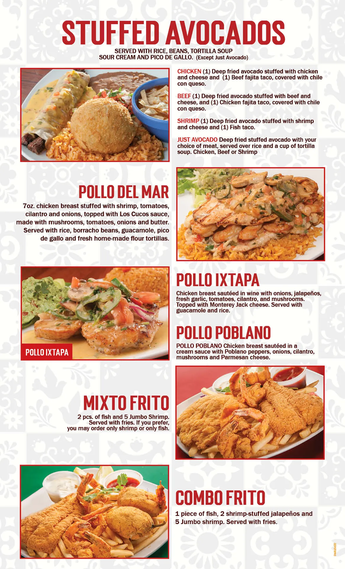 Los Cucos | Menu